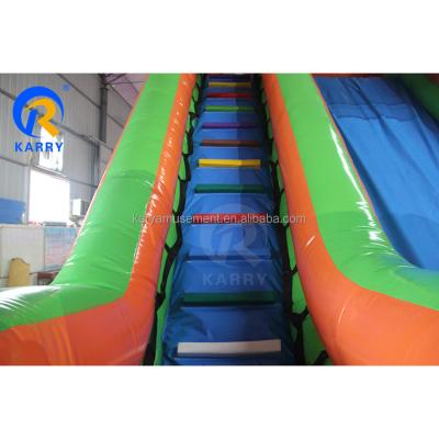 China Max Capacity 100-500kg Large Inflatable Water Slide with Extended Long Slide and Pool for sale