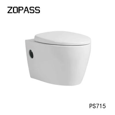 Cina Parete ceramica senza cuciture lucida Hung Toilet Bowl Mix Pit che spazia 180mm in vendita