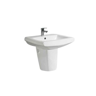 Cina Bacino diretto di Hung Basins Ceramic Semi Pedestal della parete del lavaggio della mano della fabbrica per il bagno in vendita