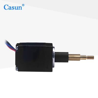 China Motor paso a paso lineal Casun con 0.8 Kg a 600 PPS 1.8° Grados Nema 8 Motor paso a paso de alta precisión en venta