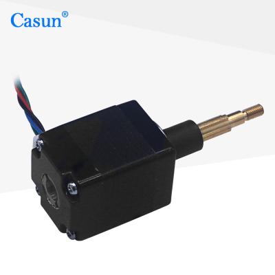 China Motor paso a paso lineal Casun con 0.8 Kg a 600 PPS 1.8° Grados Nema 8 Motor paso a paso de alta precisión en venta