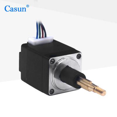 China Motor paso a paso lineal Casun con 0.8 Kg a 600 PPS 1.8° Grados Nema 8 Motor paso a paso de alta precisión en venta