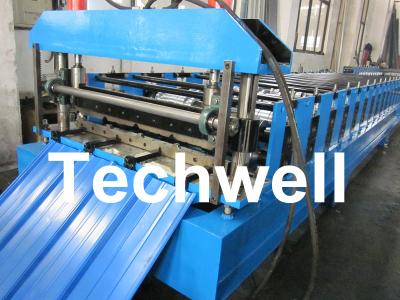 Chine Colorez le petit pain trapézoïdal en acier de profil de panneau formant la machine avec le PLC de Panasonic à vendre