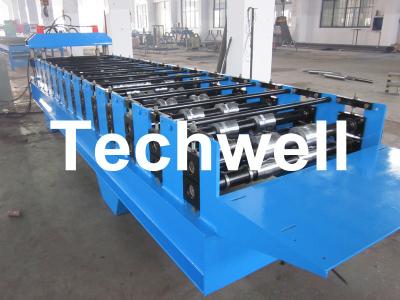 Chine Colorez le petit pain trapézoïdal en acier de profil de panneau formant la machine avec le PLC de Panasonic à vendre
