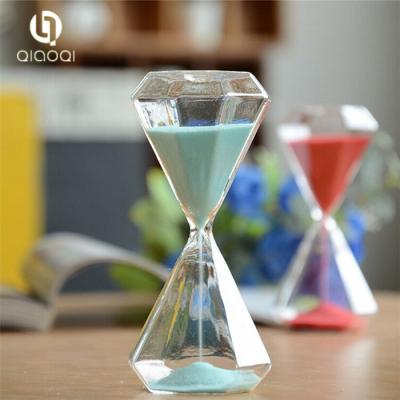 China Pretty gifts time customized diamond shape sand timer for sale
