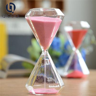 China Pretty gifts time customized diamond shape sand timer for sale
