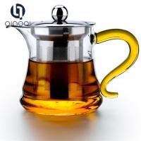 Китай China Good Supplier Promotional broken resistant glass tea pot with colored handle manufacturer продается