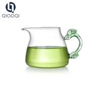 Cina Restaurant glass justice cup serving cup with customized Logo Printed in vendita