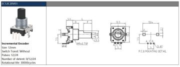 Ec12 Rotary Encoder for Auto Washing Machine Rotation Control