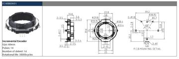 Best Quality 40mm Hollow Shaft Encoder Incremental Encoder for Home Appliances