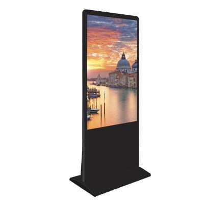 China 55inch floor stand touch screen indoor android lcd advertising display retail information totem for sale
