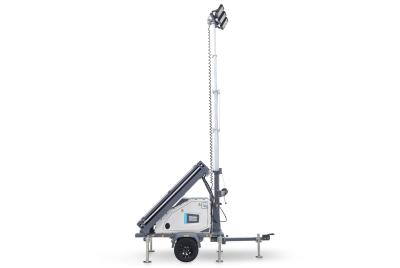 China Wind Resistance Level 110 Km/h Electric Light Tower HiLight MS4 with 3 X 150 Lighting and 3846 M2 Coverage for sale