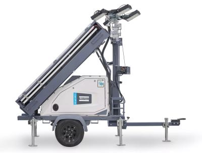 China HiLight MS5 Electric Light Tower with Shipping Dimension of 2.29 X 1.12 X 2.68 M and 4 X 150 Watt for sale
