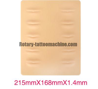 Cina Pelle artificiale 21.5cm*16.8cm*0.14cm di pratica del tatuaggio del silicone per i principianti in vendita