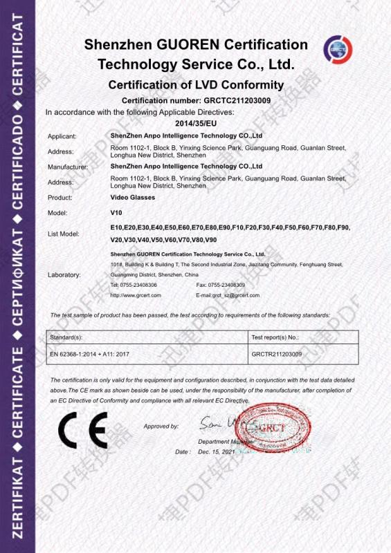 CE - Shenzhen Anpo Intelligence Technology Co., Ltd.