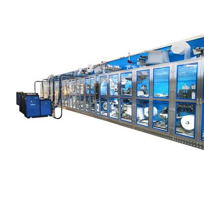 China 1.8m/Min 380V Länge der Trommel-Form-Baby-Windel-Produktionsmaschine-28m zu verkaufen