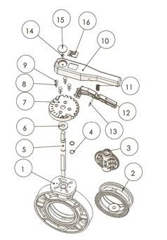 2" PVC Butterfly Valve with Wide Handle Lever Type for Swimming Pool