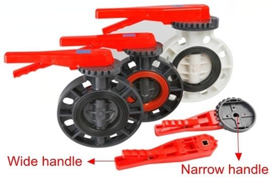 2" PVC Butterfly Valve with Wide Handle Lever Type for Swimming Pool