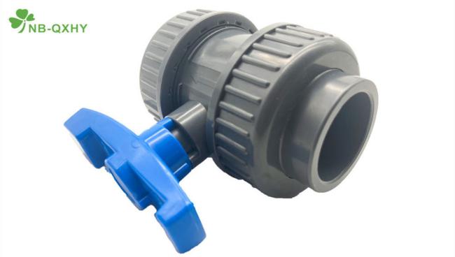 Nb-Qxhy Hot Selling 1/2"-4" CPVC PVC Plastic Single/Double Union Ball Valve