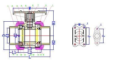 Plastic PVDF True Union Ball Valve for Socket/Threaded Type