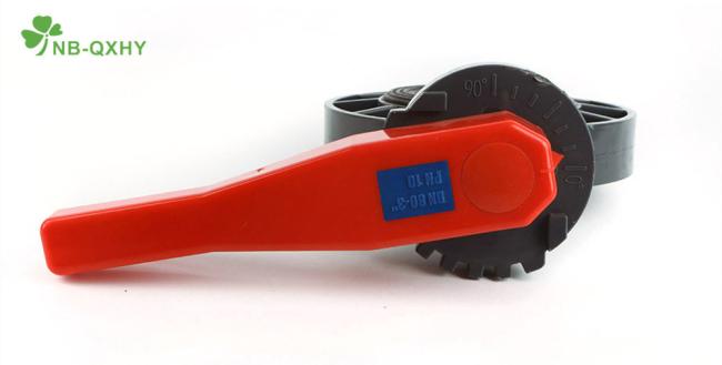 2′ ′ -8′ ′ PVC Manual Flange Red Handle Compact Butterfly Valve