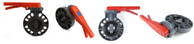 Nb-Qxhy 1′′-8′′ PVC Red Handle Compact PVC/UPVC Butterfly Valve with Nice Price