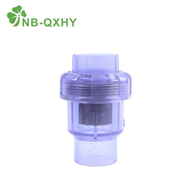 PVC Transparent/Clear Non Return Industry Pipe Fittings Check Valve