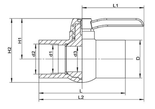 Long Handle 1/2” -4” Thread or Socket PVC Ball Valve