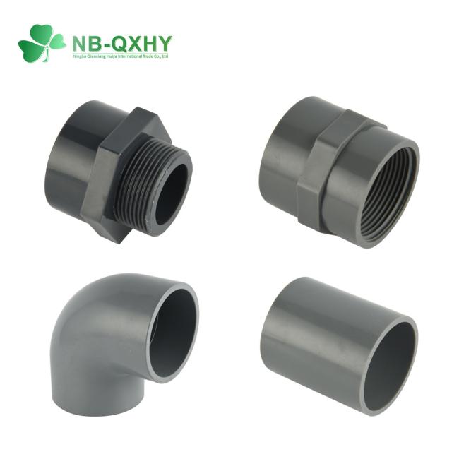 UPVC DIN Standard Pn16 Pipe Fittings Socket Flange Adapter