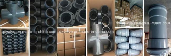 Plastic DIN Grey UPVC Pipe Water Supply Pressure Pipe Fittings