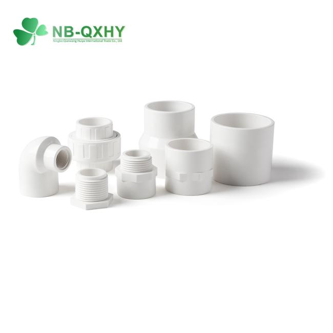 Factory Wholesale White 1/2 to 4 Inch Sch40 UPVC Fittings