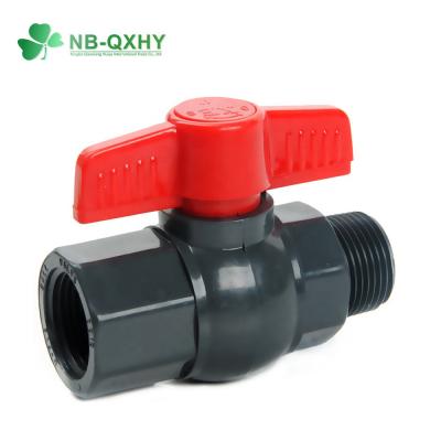 China Válvula de esferas de PVC/CPVC/UPVC de baixa temperatura ABS manobra BS padrão masculino/feminino octogonal roscado à venda