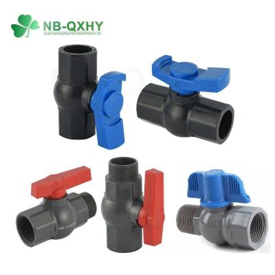 Китай Пластиковый UPVC клапан Восьмиугольный шаровой клапан Женщина Мужчина F / M шаровый клапан УФ-защита Синий продается