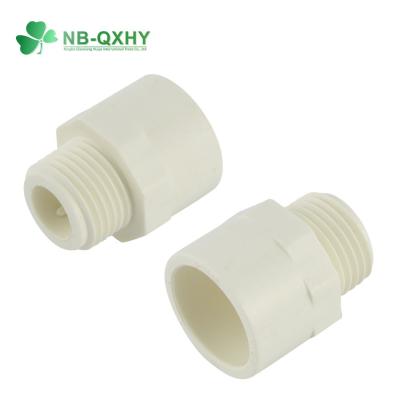 Cina QX Standard ASTM 2 pollici Sch40 tubo di plastica adattatore PVC bianco con filettatura maschile in vendita