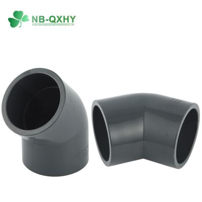 中国 水道接続用32mm40mmPVCパイプフィッティングDIN Pn16 45度肘 販売のため