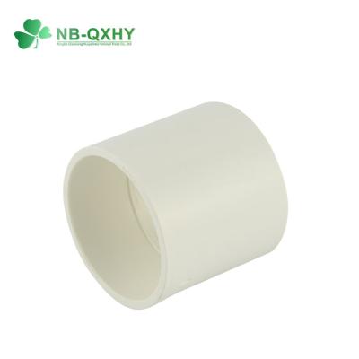 Cina ASTM Standard 100% Materiale Alto spessore UPVC Plastica Sch40 PVC Pipe Fitting Coupler in vendita