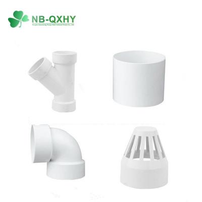 Cina 90° angolo PVC ASTM D2665 Dwv Fittings di tubi di plastica con diversi stili di spessore in vendita
