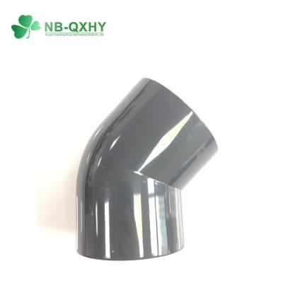Cina Pn16 Spessore della parete Fittings per gomiti in UPVC in plastica per approvvigionamento idrico Serie da 20 mm a 110 mm in vendita