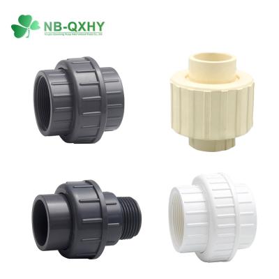 Cina Dimensione completa richiesta personalizzata UPVC CPVC Socket Thread Union Coupling per idraulica in vendita