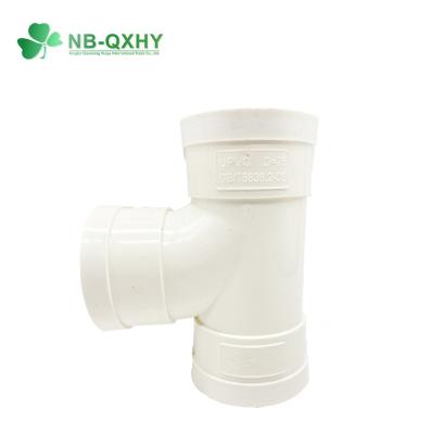 Cina Equal Tee PVC per il drenaggio dell'acqua Spessore della parete Pn10 in vendita