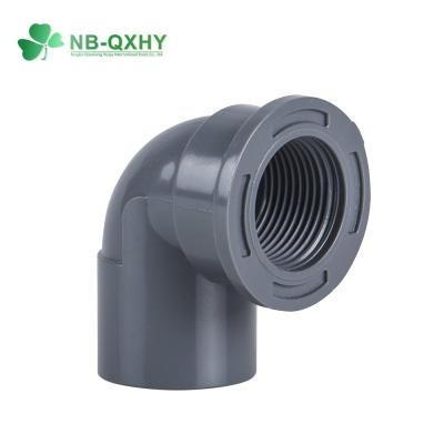 Cina DIN Standard PVC UPVC 90° femmina rame a filo gomito testa rotonda codice US 0/pezzo in vendita