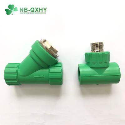 Cina Materiali coreani PPR Fittings per tubi Maschio Tee a filo con ottone uguale laterale 90° Tee in vendita
