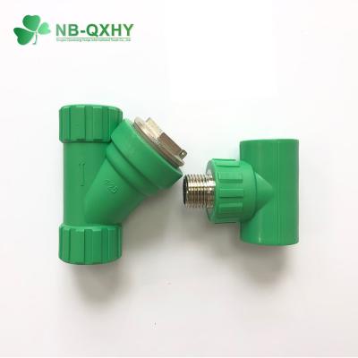 Cina Presione normale uguale Tees maschio PPR filettato Fitting tubo di plastica Fitting standard DIN in vendita