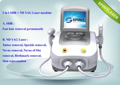 Cina 3000W 2 IN 1 macchina di bellezza del laser IPL, laser del ND YAG del Q-commutatore per pigmentazione in vendita