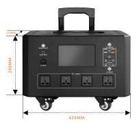 Quality Customizable USB Ports 3072WH Power Bank 3300W AC Portable Solar Charging Station for sale