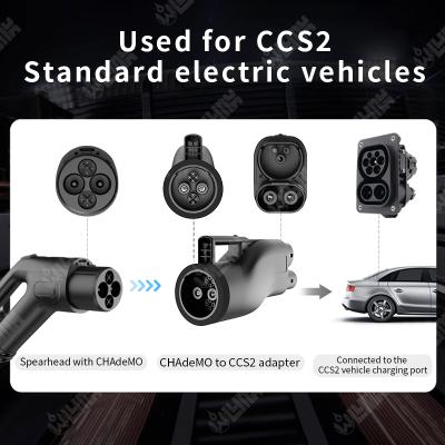 China Olink EV Adapter Fast Charging CHAdeMO to CCS2 Adapter Plug 200A Fast EV Charger CHAdeMO to CCS2 Adapter for sale