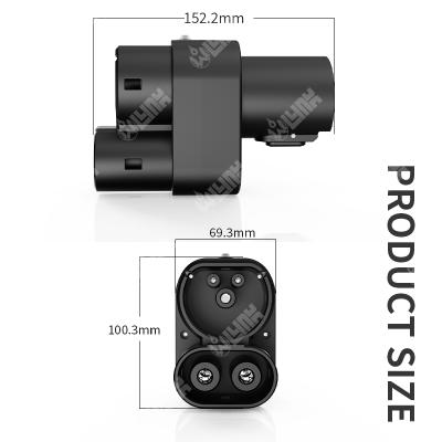 China OLINK 300A CCS Combo 2 DC Adapter for Tesla Cars Electric Vehicle TPC Inlet Purchase Price for sale