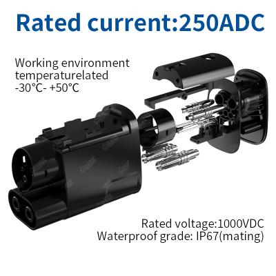 China Factory Direct Dc Fast Charging Tesla to Ccs1 Socket Plug 200a Nacs to Ccs1 Adapter for Tesla for sale