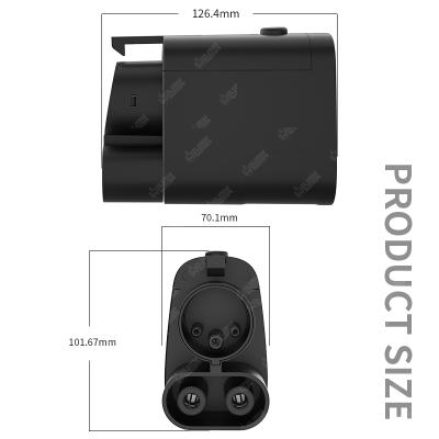 China Factory Direct Dc Fast Charging Tesla to Ccs1 Socket Plug 200a Nacs to Ccs1 Adapter for Tesla for sale