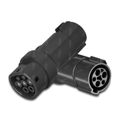 China J1772 to Type 2 Adapter 32A Type 2 J1772 Charger Adaptor for Chinese Version Electric Car with Type 2 Charging Socket for sale